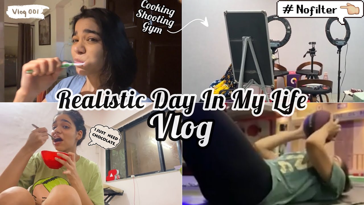 Realistic Day In My Life VLOG | Daily Vlog | Shoot, Cooking, Gym & More ...