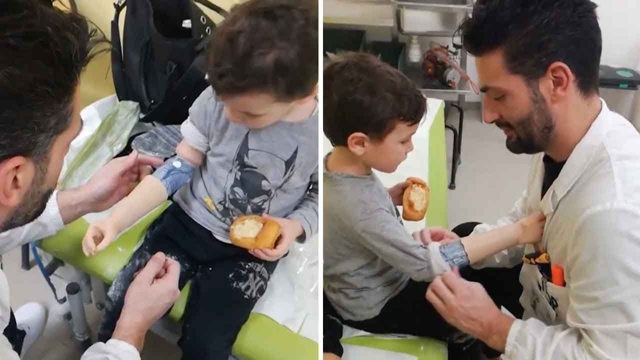Kid Gets New Bionic Arm - YouTube