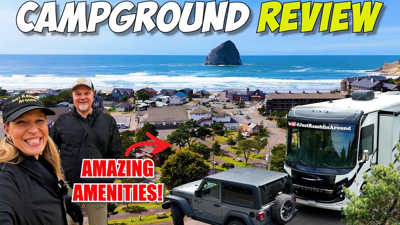 CAMPGROUND REVIEW: AMAZING Amenities at Hart's Camp at Cape Kiwanda in ...