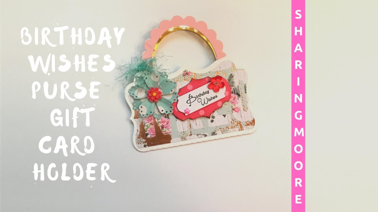 Silhouette Cameo Purse Gift Card Holder ~ Dec 2019 {Sharingmoore} - YouTube