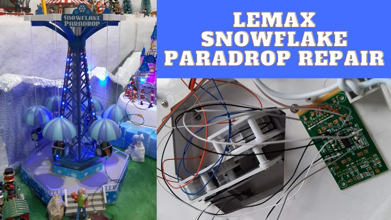 🔨REPAIRING LEMAX SNOWFLAKE PARADROP - YouTube