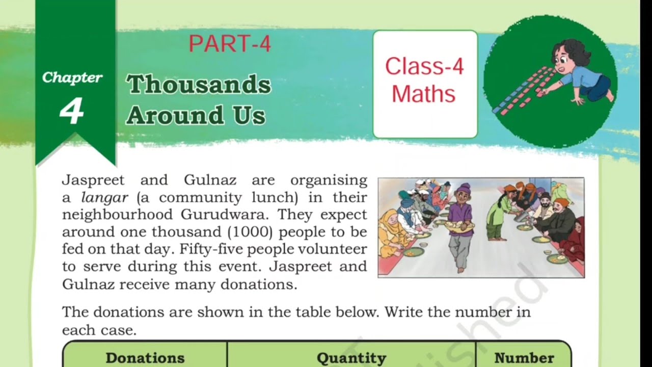 (PART-4) Thousands Around Us / Class-4 Maths Chapter-4 NCERT Math Mela ...