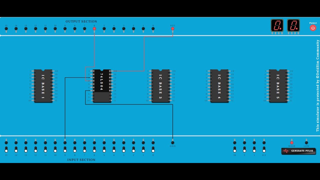 Digital Electronics Exp 1: Online simulation of AND GATE IC 74LS08 ...