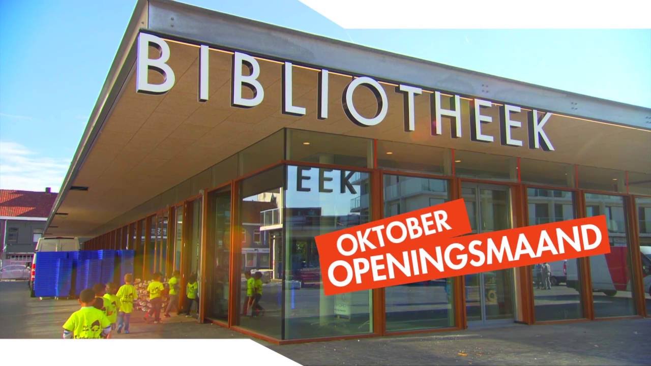 oktober = openingsmaand nieuwe bibliotheek in Waregem - YouTube