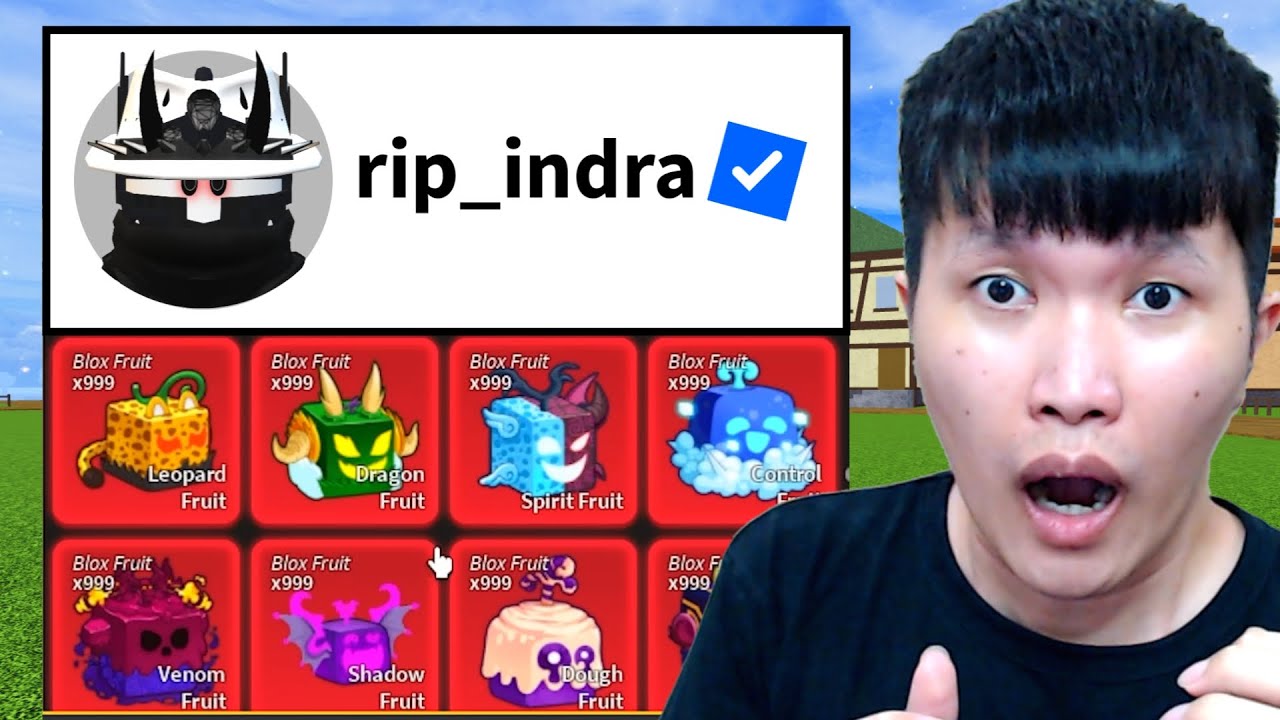 OMG! LIHAT ISI AKUN RIP_INDRA OWNER BLOX FRUITS ROBLOX! - YouTube