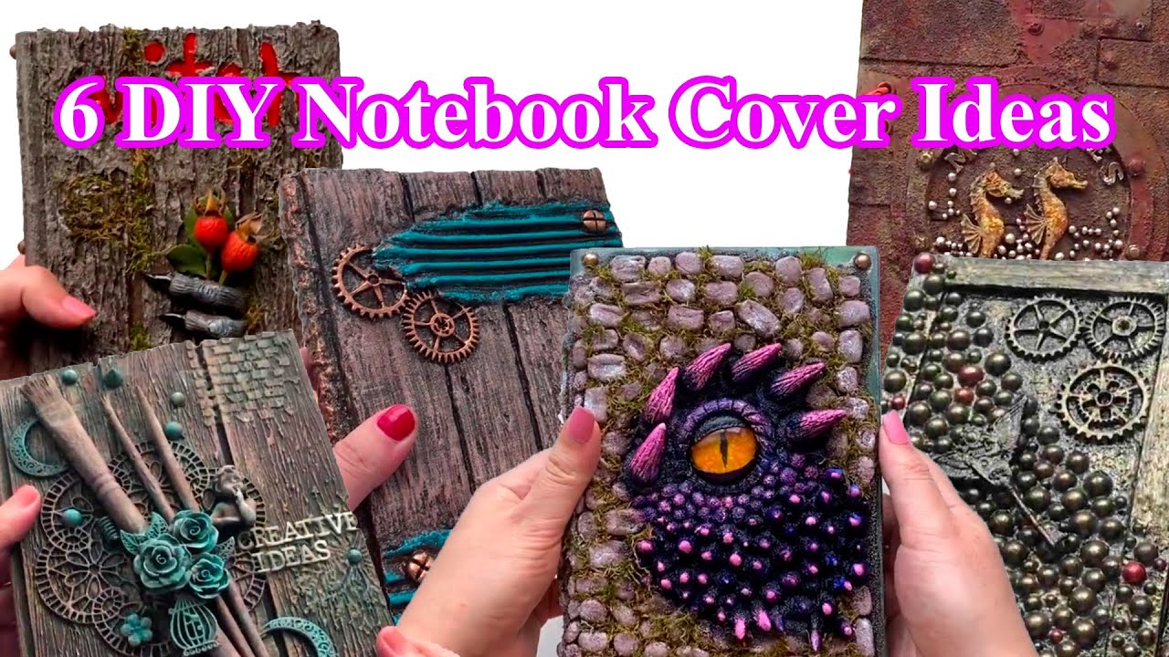 6 DIY 📕 Notebook Cover Ideas | Easy & Creative Decoration 2 Part - YouTube