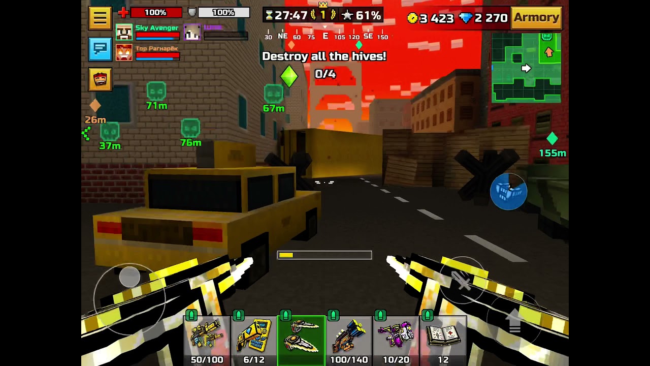 Pixel Gun 3D Dead city raid mode speedrun - YouTube