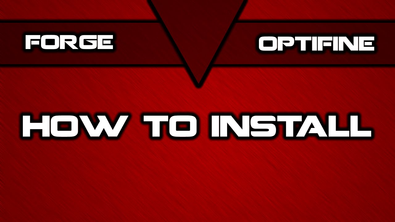 How To Install Forge Mod Loader, And Optifine! Easy! - YouTube