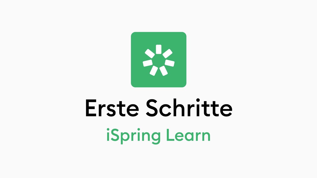 Erste Schritte mit iSpring Learn - YouTube