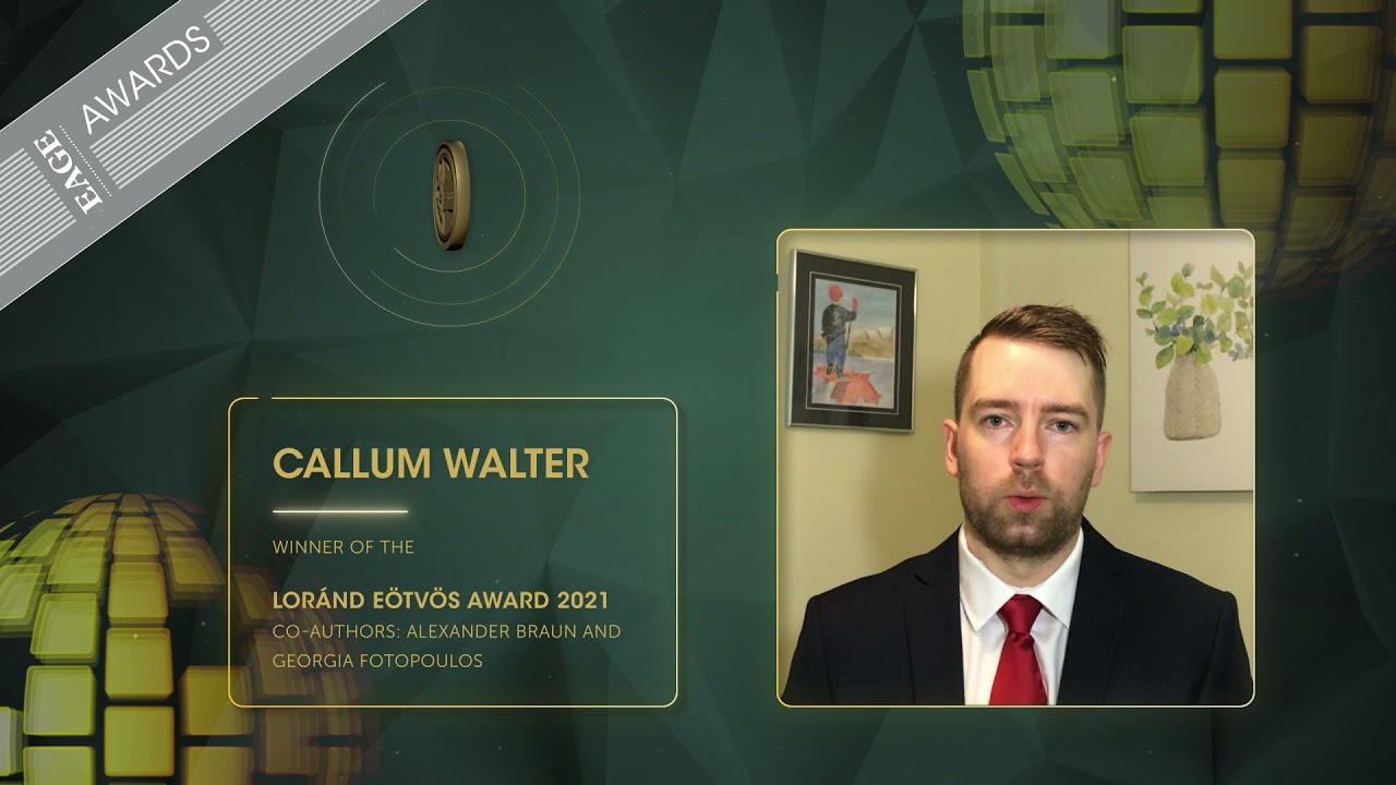 Loránd Eötvös Award 2021 - Callum Walter - YouTube