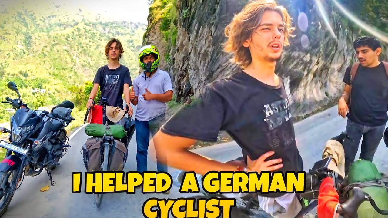 I HELPED A GERMAN CYCLIST GET ON THE RIGHT ROAD 🥵 - YouTube