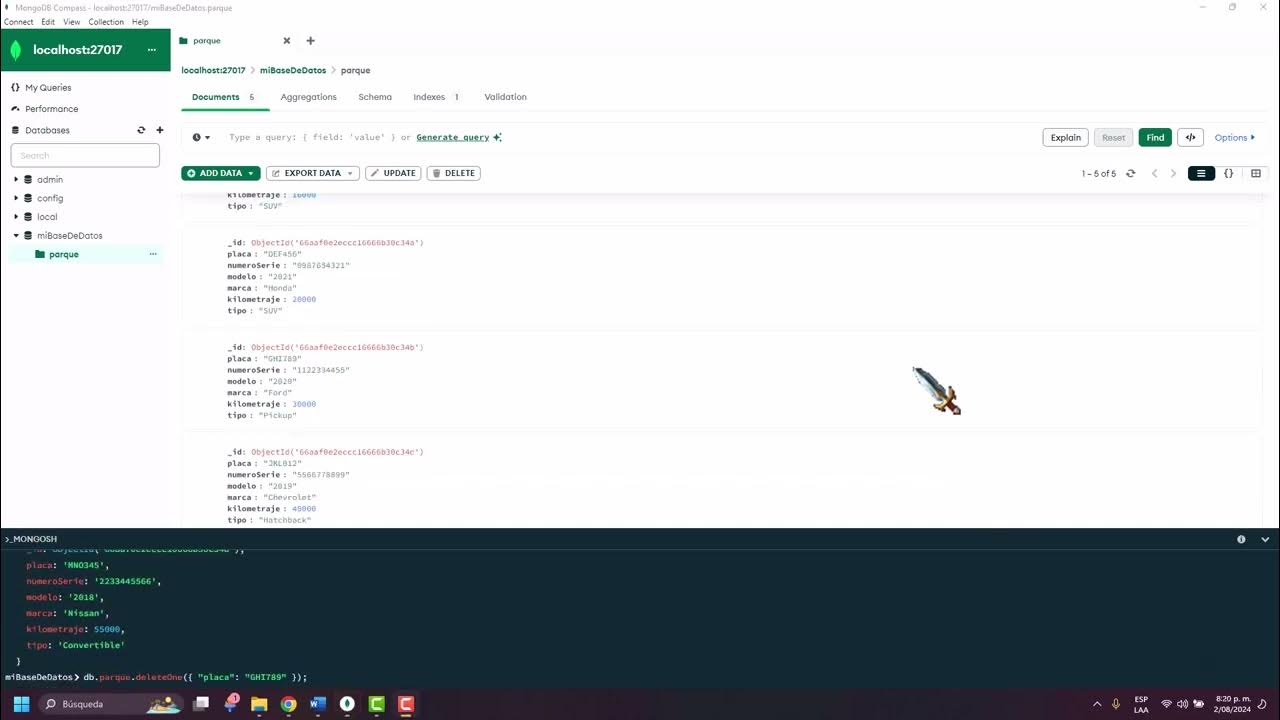 totalmente completo ejercicio autos mongo db - YouTube
