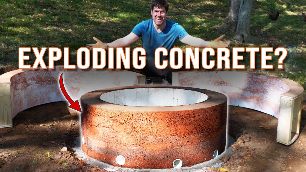 A Smokeless Concrete Fire Pit...that WON'T EXPLODE... - YouTube