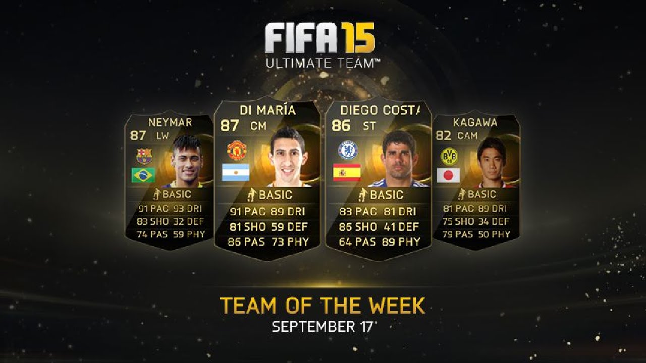 FIFA 15 Ultimate Team | Team of the Week - Week 1 - YouTube