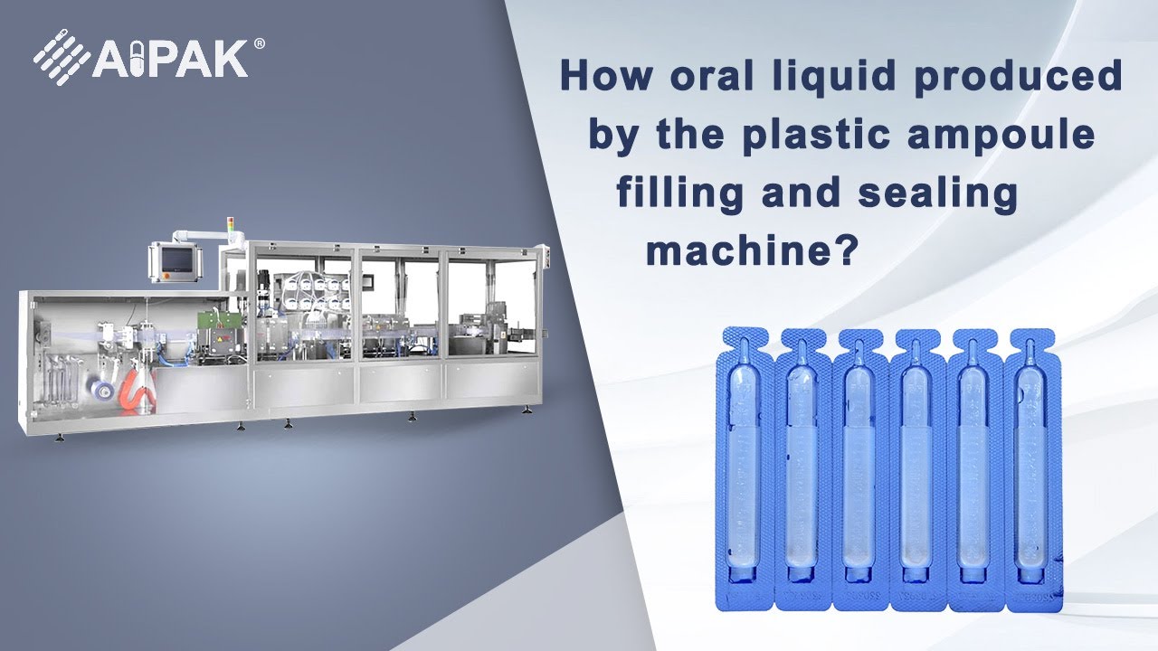 How oral liquid produced by the plastic ampoule filling and sealing ...
