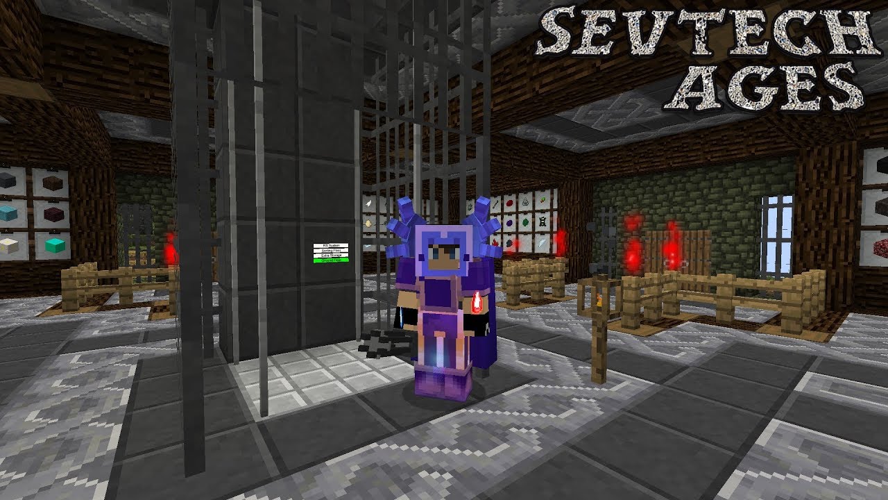 New Elevator and New Firepower! : SevTech Ages Lp Ep #54 Minecraft 1.12 ...