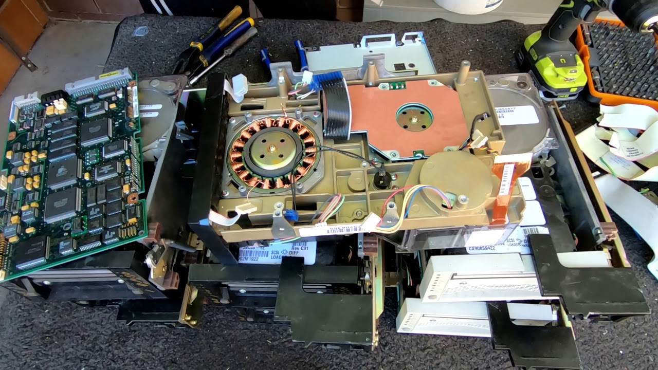 Scrapping Quantum Tape Drives for Gold Recovery Boards - YouTube