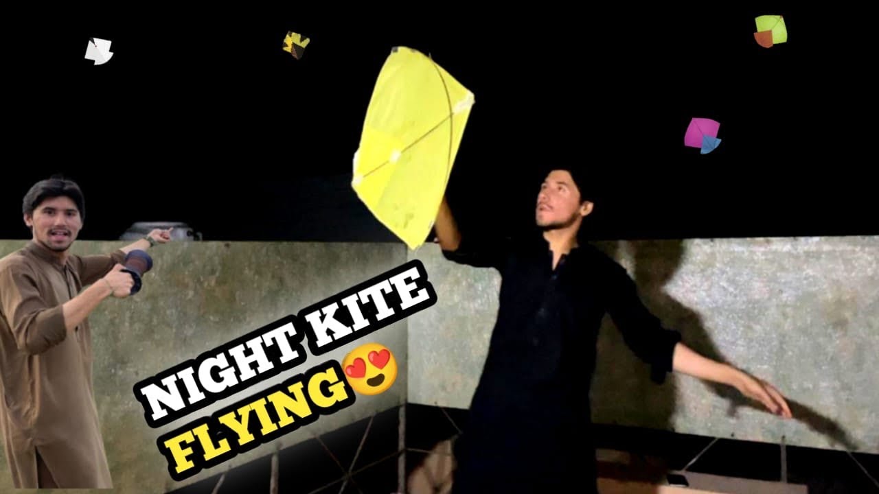 Night kite flying🪁😍 - YouTube