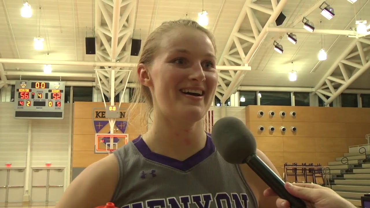 Kenyon WBB: Davis Postgame vs. Hiram - YouTube