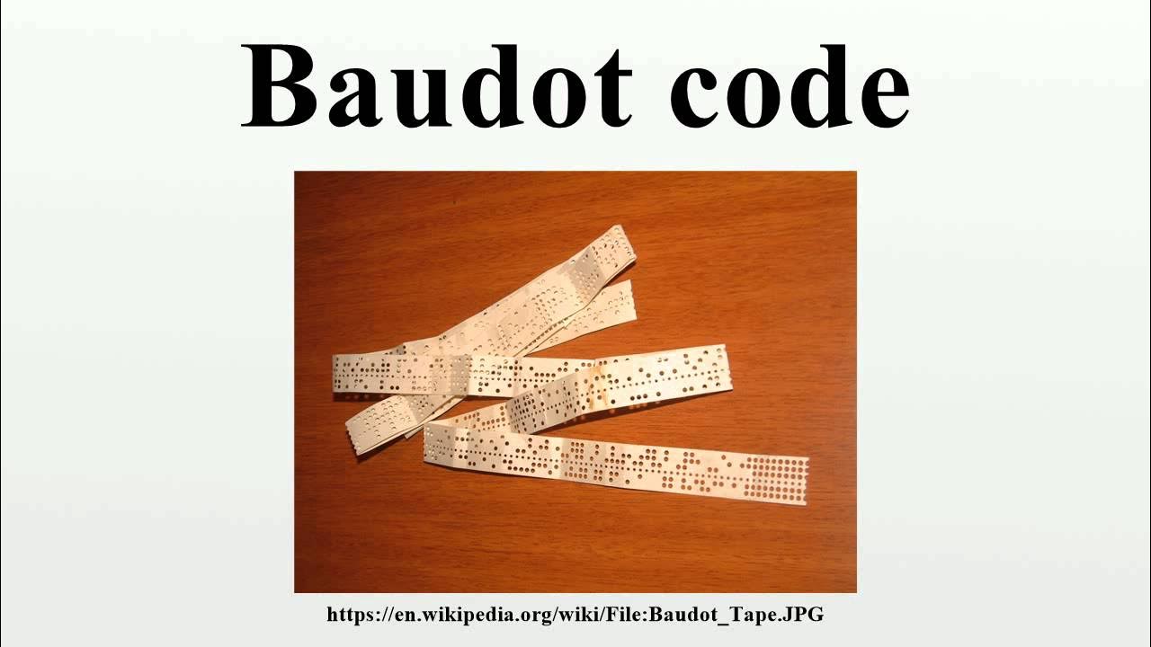 Baudot code - YouTube