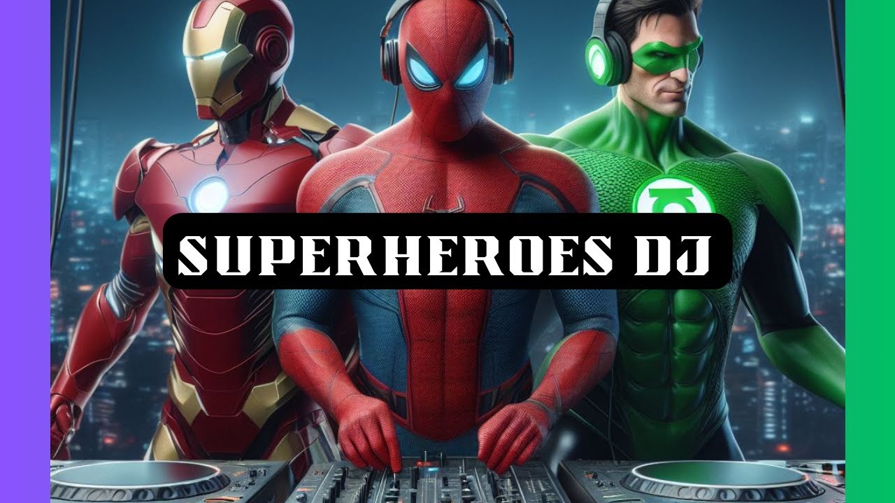 unbelivable! Superheroes become djs in the club...whoops - YouTube