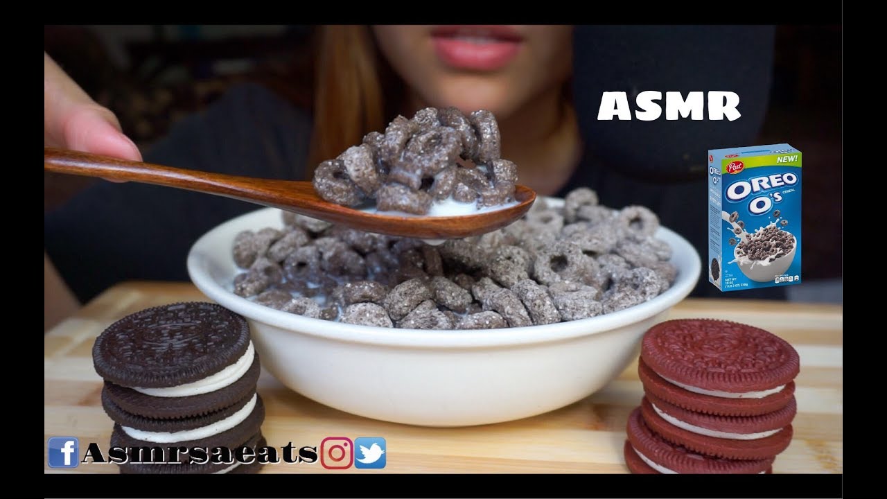 Asmr Oreo Cereal w/ Oreo Cookies (Extreme Crunch) No talking | Asmr SA ...