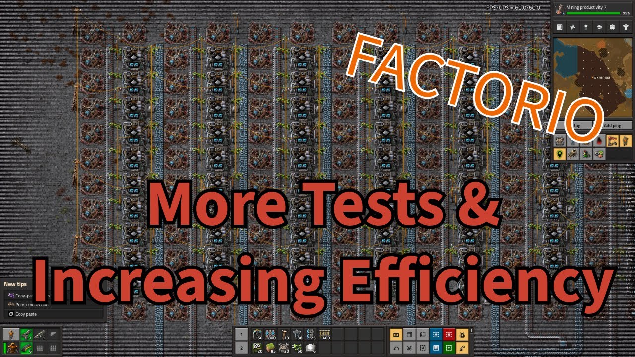 FACTORIO EP 16 - Running Tests & Becoming More Efficient - YouTube