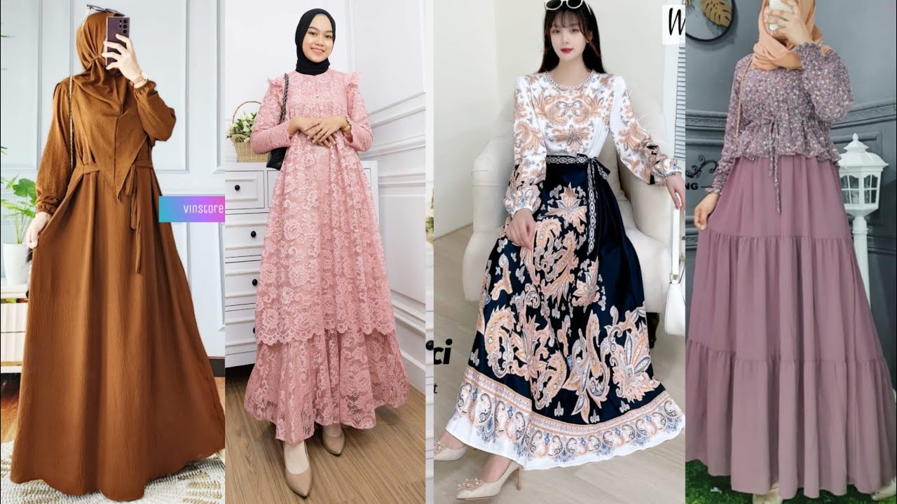 C1 TREND GAMIS MODEL SEKARANG | NEW DRESS | GAMIS LEBARAN PENGAJIAN ...