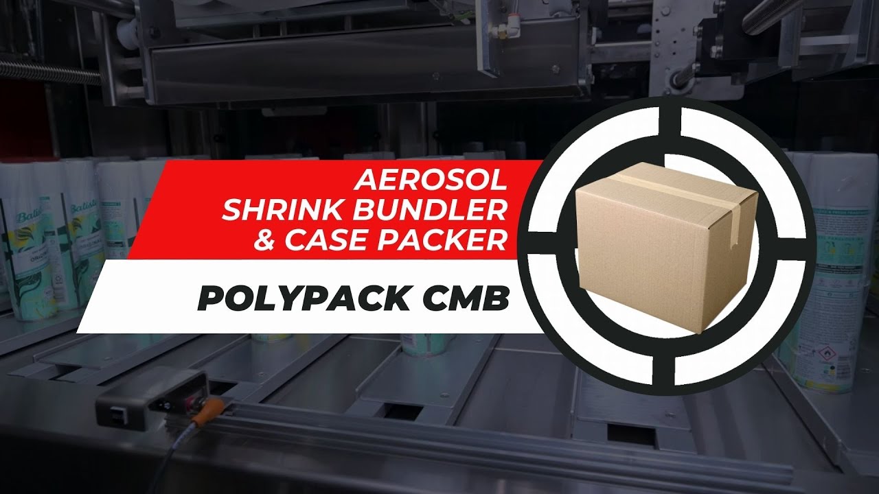 Polypack CMB Shrink Wrapper and Case Packer for Aerosol Cans - YouTube