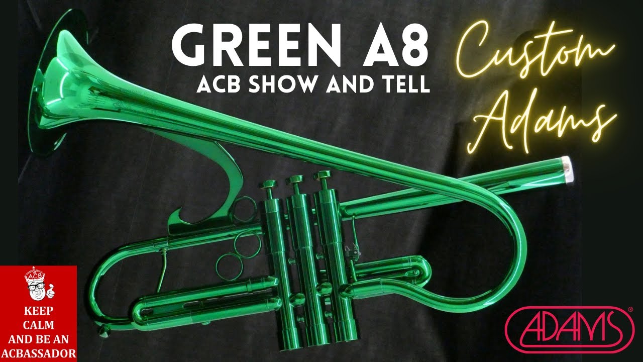 Will this custom Adams Trumpet make you Green with Envy? Custom A8 Show ...