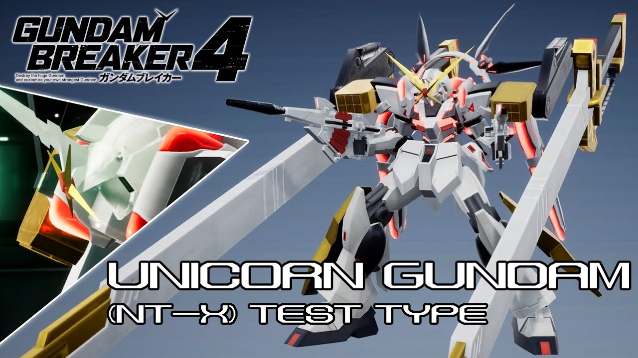 Gundam Breaker 4 แต่งเป็น Unicorn Gundam (NT-X) Test Type ที่แต่งด้วย ...