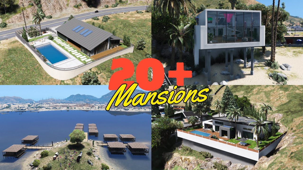 Mansion Pack 20+ MLOS | EXT | High Quality| Roleplay | FiveM Optimized Mansions - YouTube