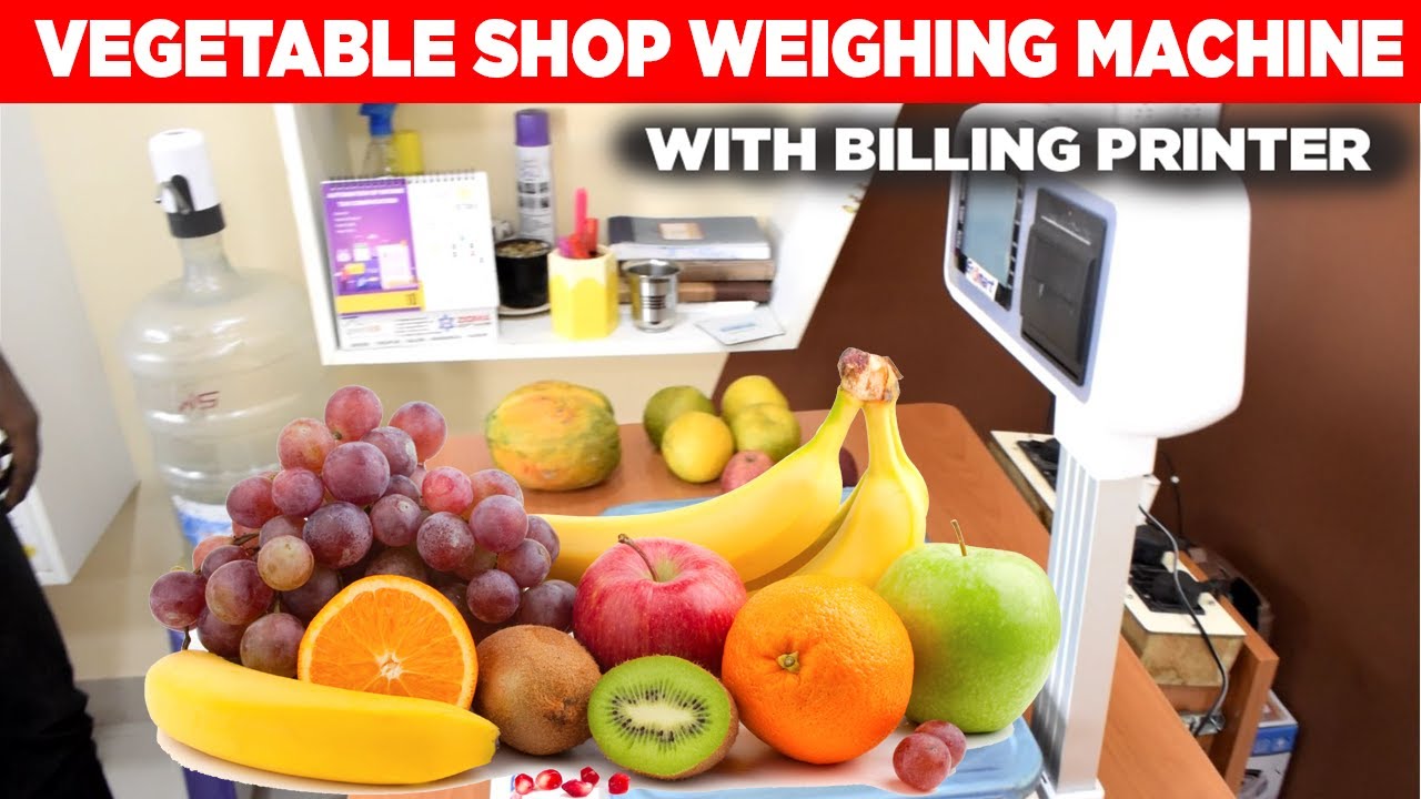 VEGETABLE SHOP WEIGHING MACHINE WITH BILLING PRINTER | EROMART ...