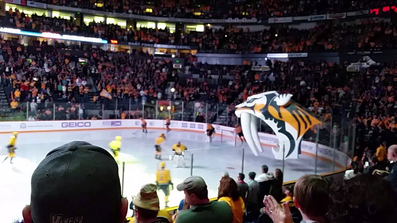 Predators home game - YouTube