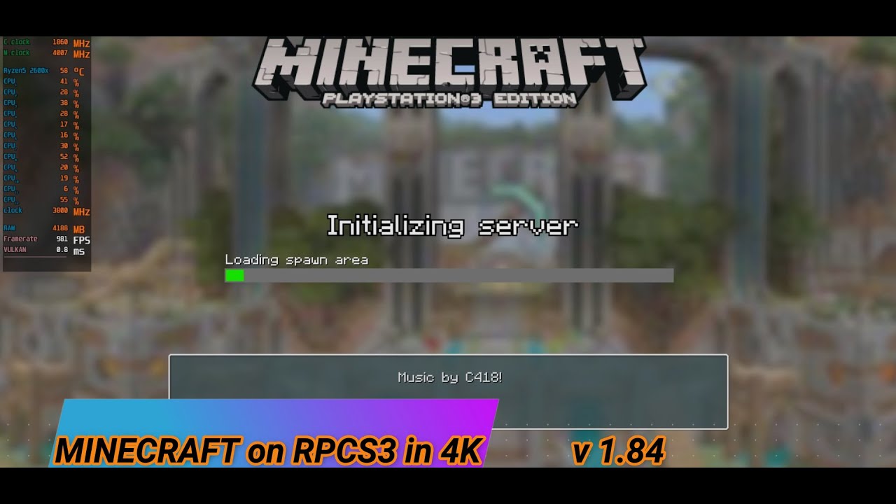 Minecraft on RPCS3 in 4K - 24.6.2020 - YouTube