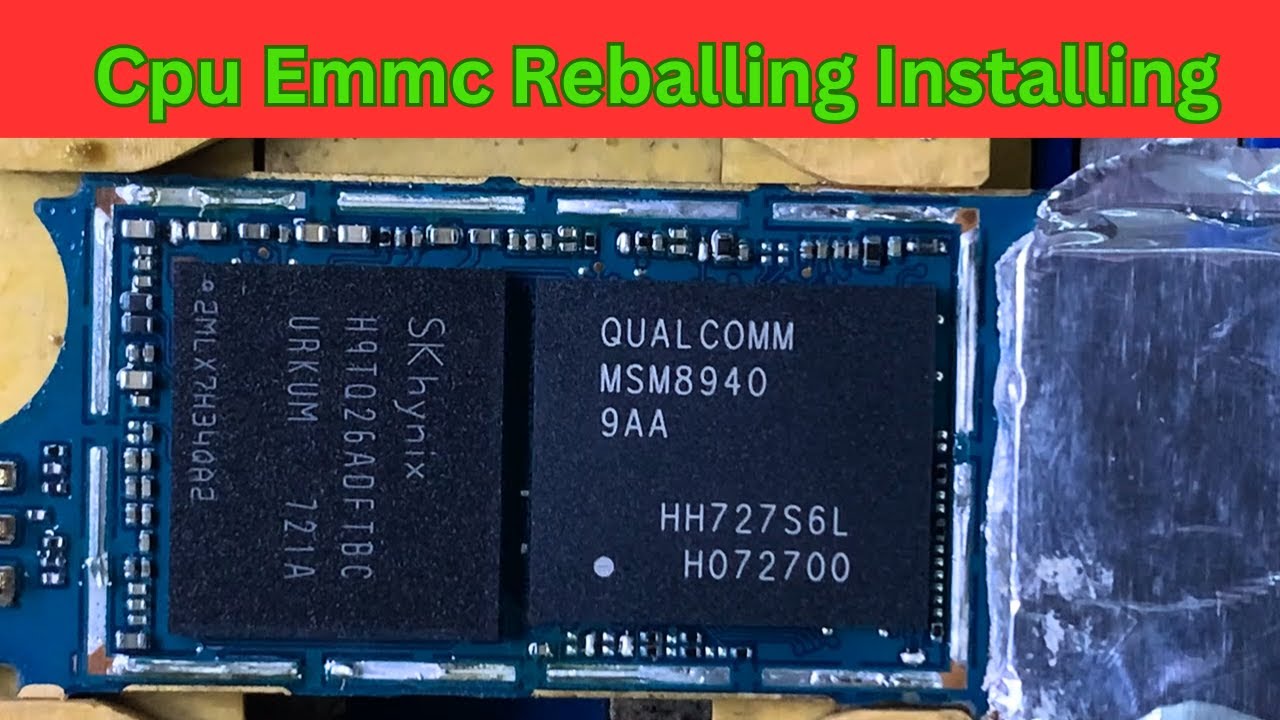 Cpu Emmc Reballing Installing / Mobile Repairing / Ic Reballing - YouTube