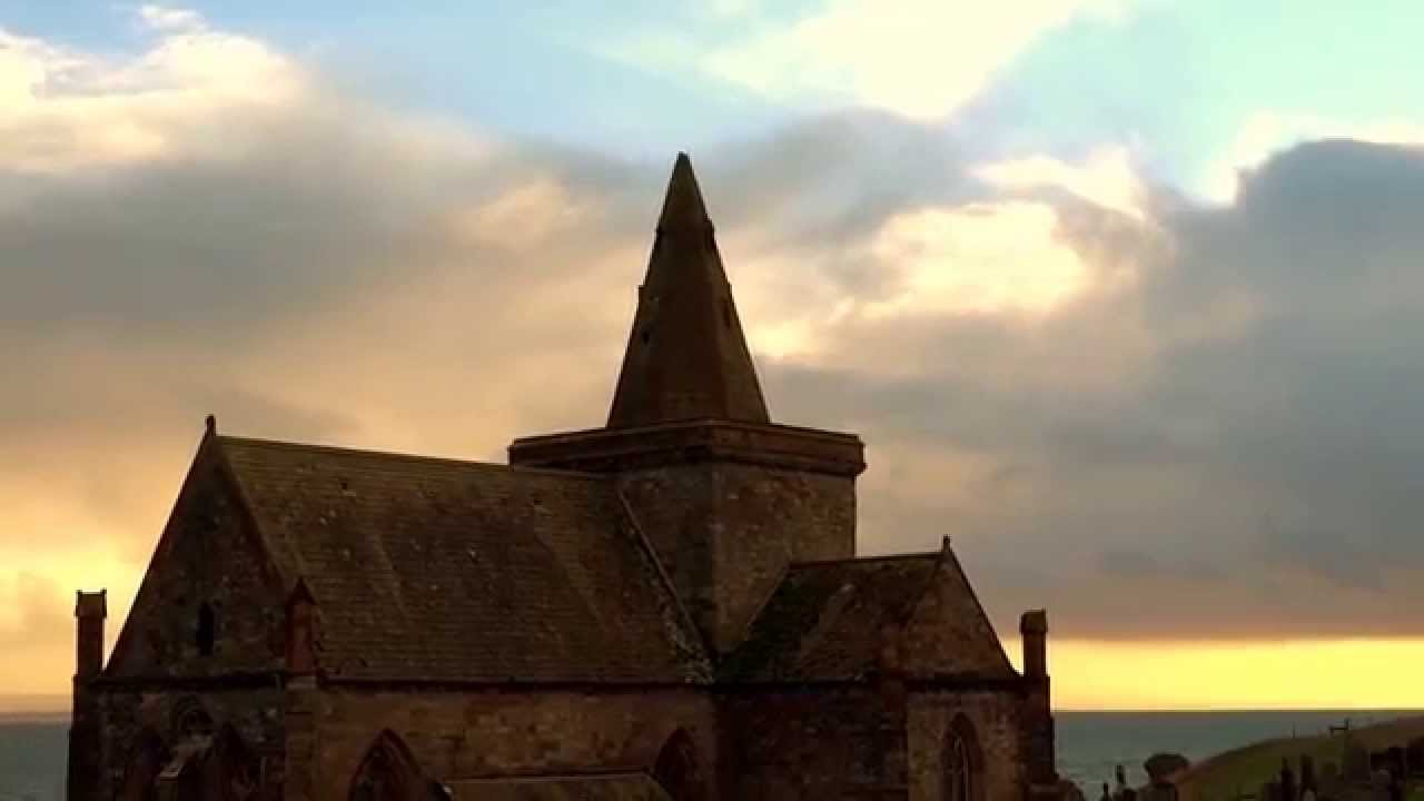 Christmas Eve Sunset Auld Kirk St Monans East Neuk Of Fife Scotland ...