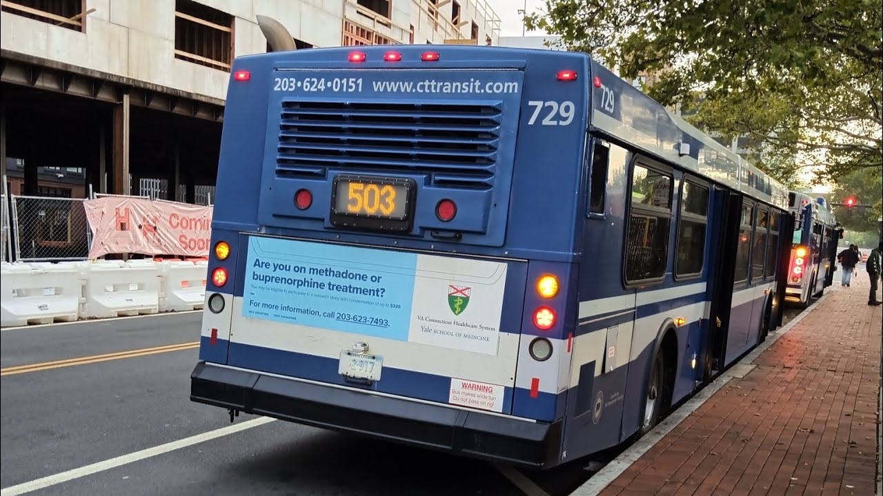 CTTransit 2007 New Flyer Industries D40LF #729 on the 503 (1) - YouTube