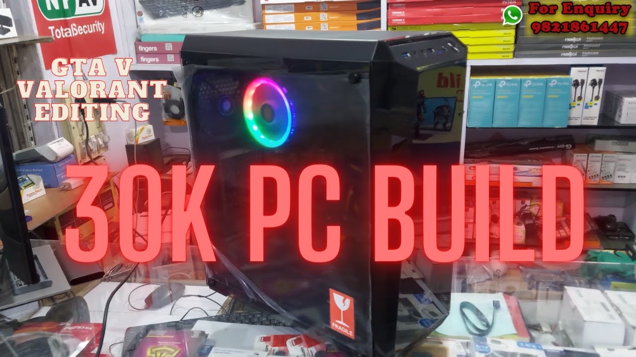 30K PC Build || Budget editing and gaming PC || SAG SYSTEMS - YouTube