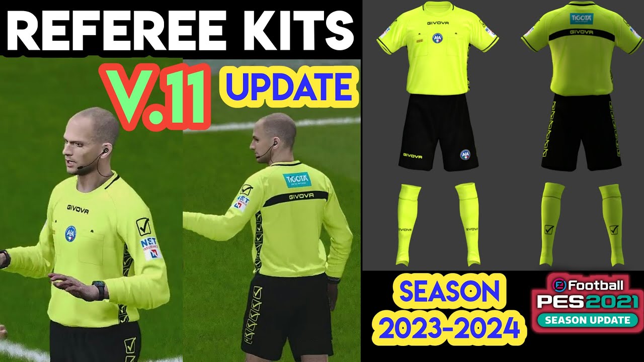 PES 2021 RefereeKit v11 Update Season 2023-2024 - YouTube