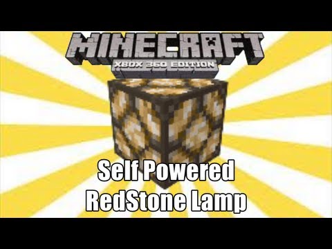 MineCraft Xbox: How To Make Self Powered Redstone Lamp - YouTube