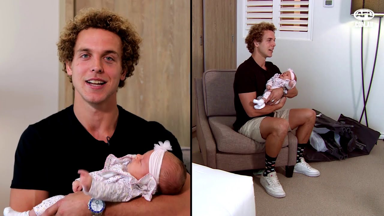 A bub in the hub: Mitch Wallis adapts to parenting in the hub | 2020 ...