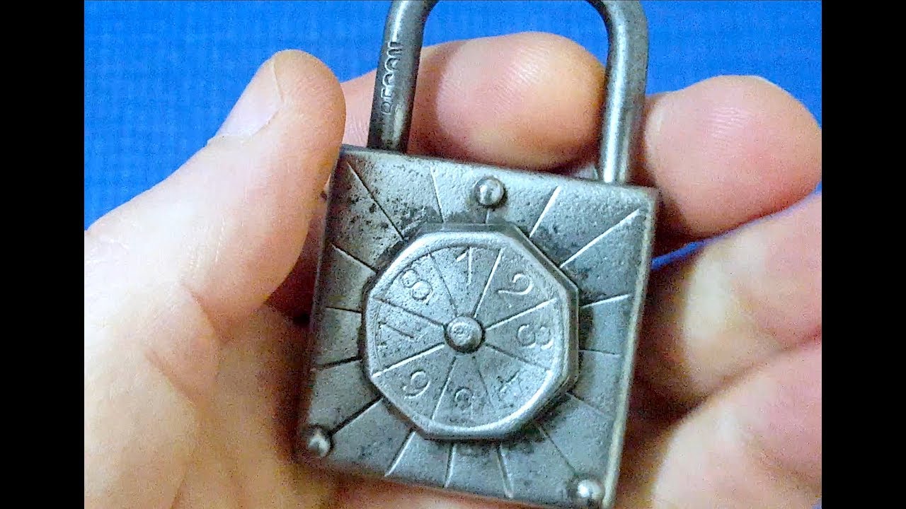 (Picking 125) Interesting old combo padlock from Pocket Women! - YouTube