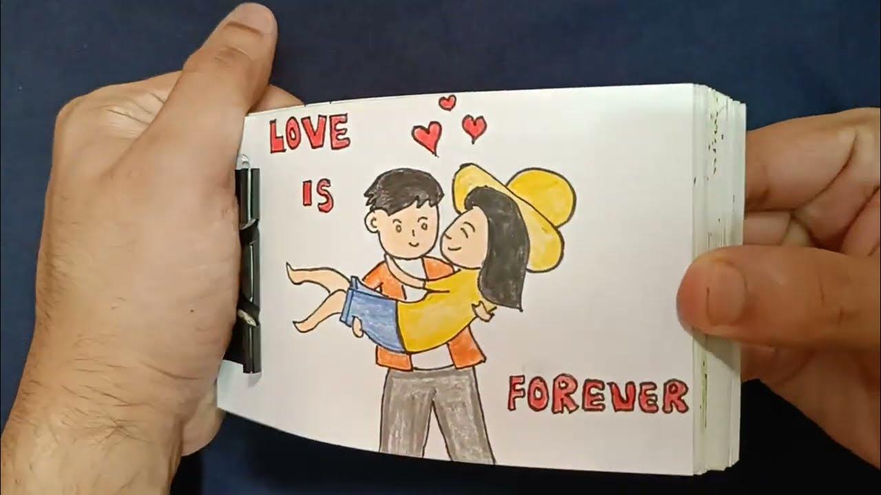Customized love flipbook - YouTube