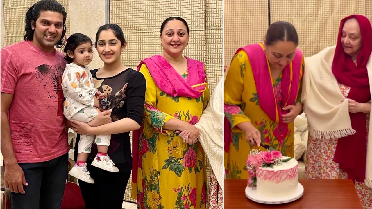 Actress Sayessha Mom Birthday🥳💖Arya & Daughter Ariyana🥰 - YouTube
