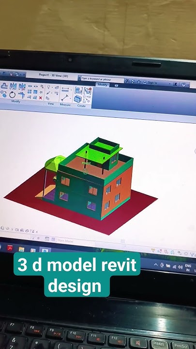 my new model ## 3d model ## revit design 30'x30' house total plot area 900sqft - YouTube