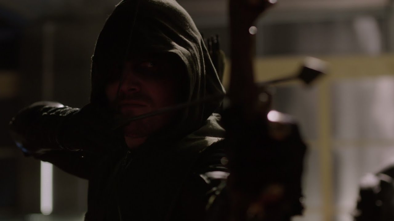 Merlyn Finds Out Oliver Is The Hood/Office Fight Scene || Arrow 1x22 ...