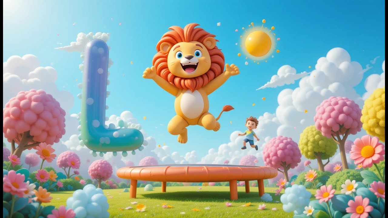L is for Lion | ABC Learning for Kids | Fun Alphabet Song | Phonics ...