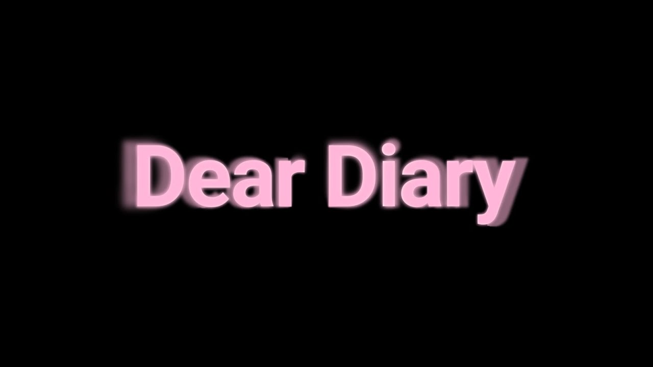Dear Diary - animation - YouTube