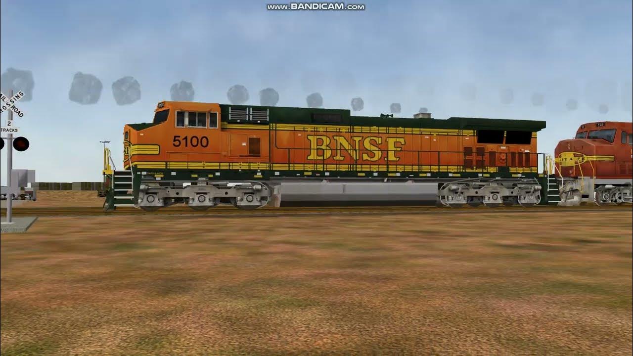 (MSTS/Open Rails) BNSF Autorack Flies Past Frampton (Circa 2010) - YouTube